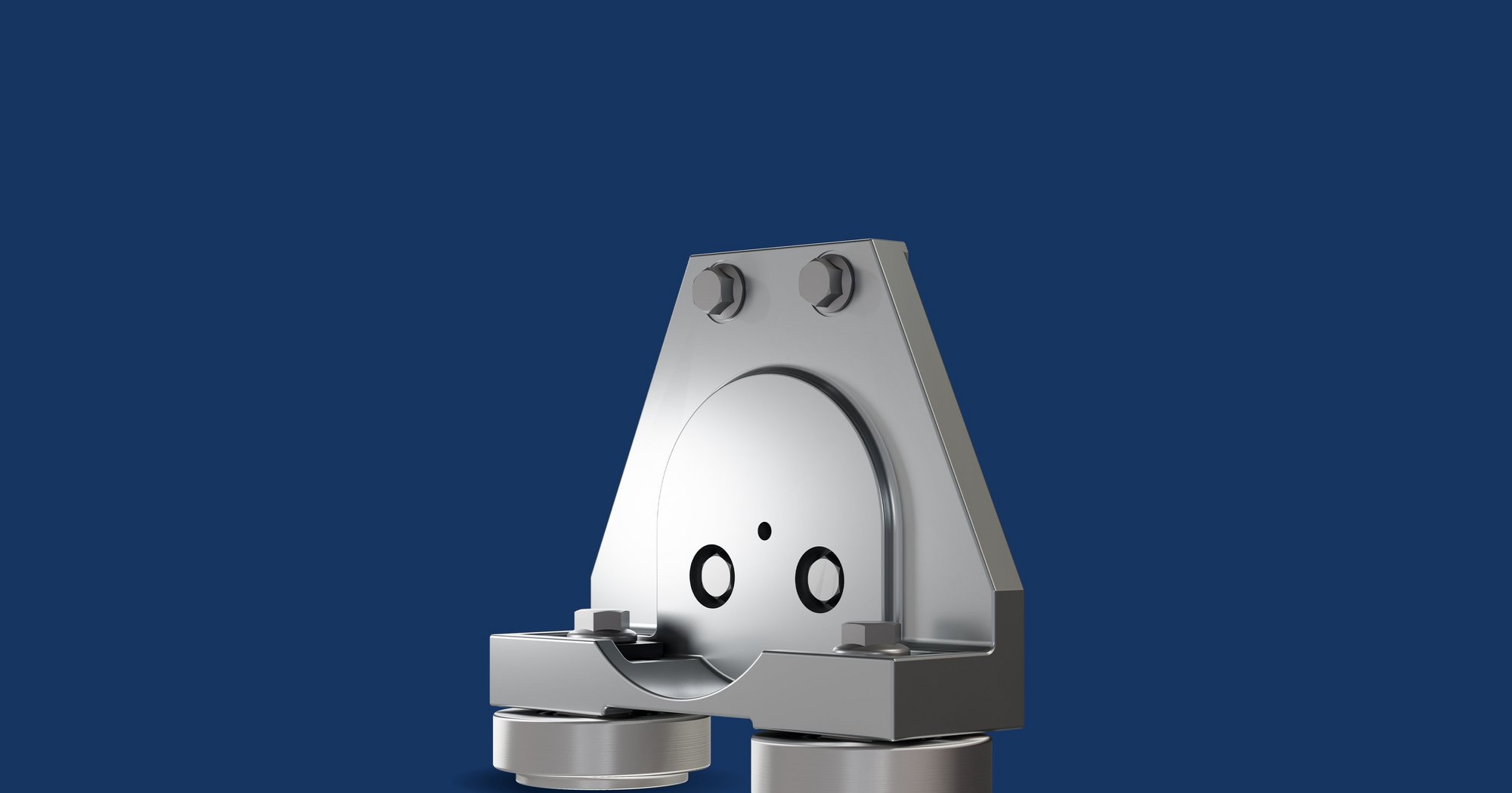 Horizontal roller guide for crane wheels ø250 (Form 1-5)